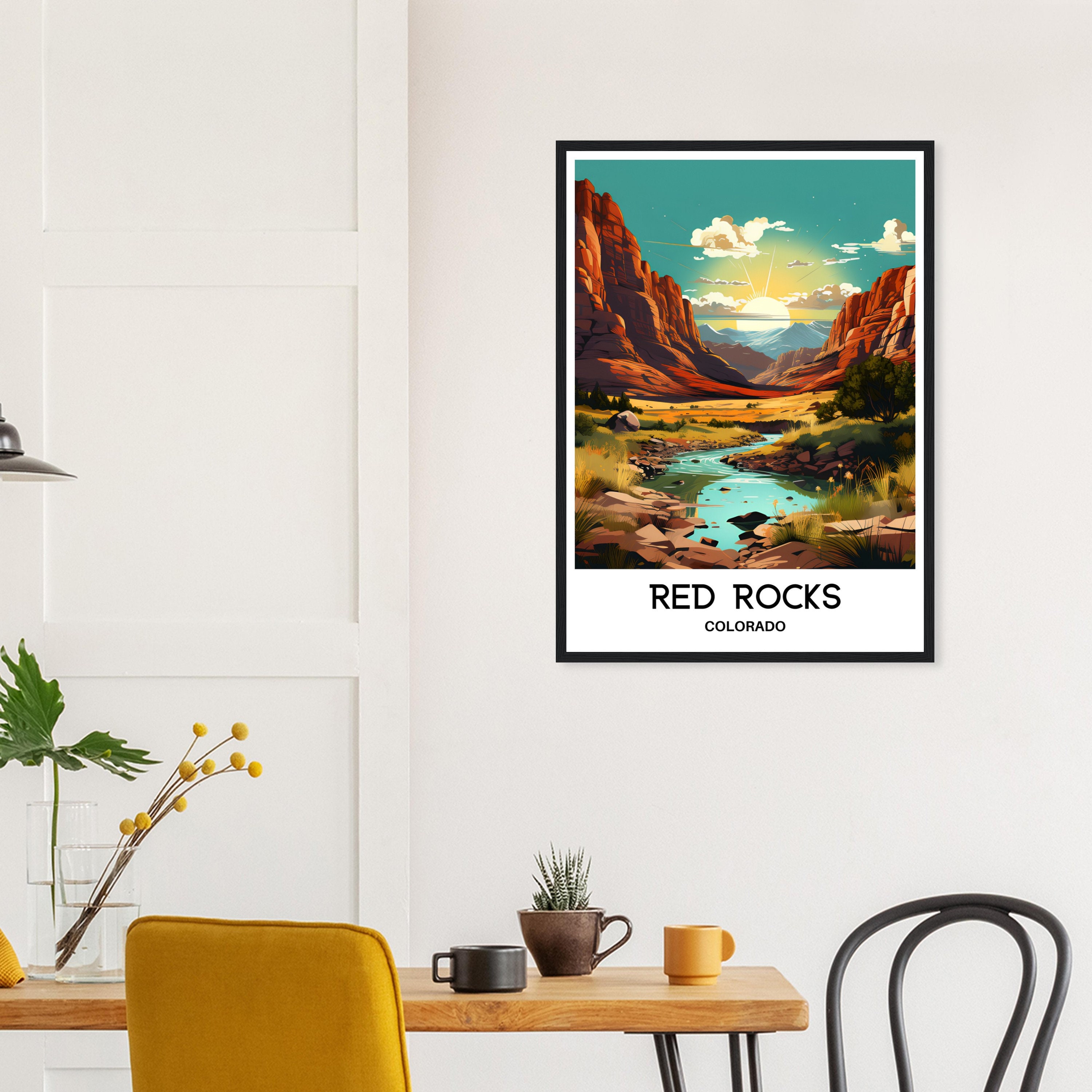 Red Rocks Travel Print Red Rocks Poster American Art Print - Etsy
