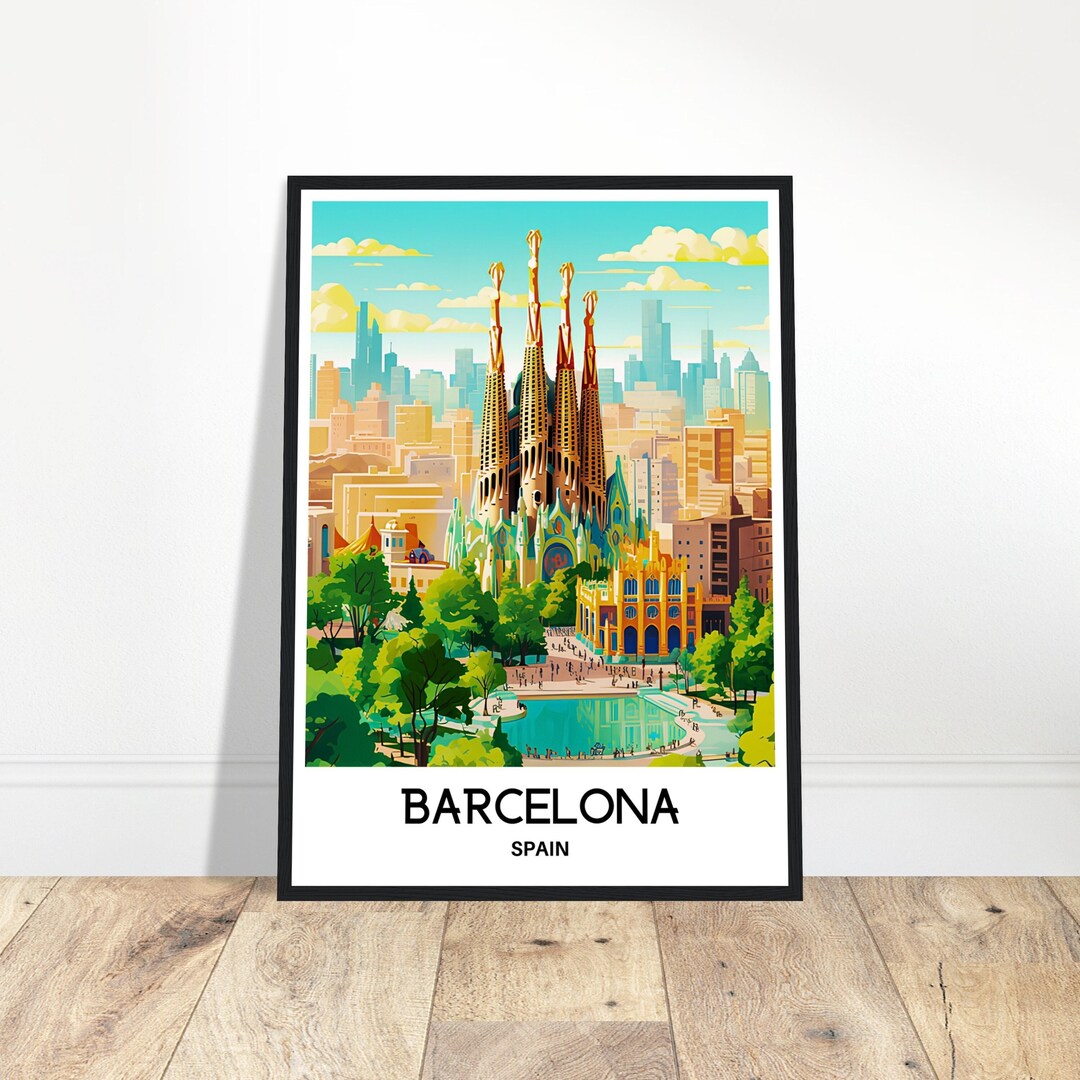 Barcelona Travel Print Barcelona Poster Spanish Art Print Spain Lover ...