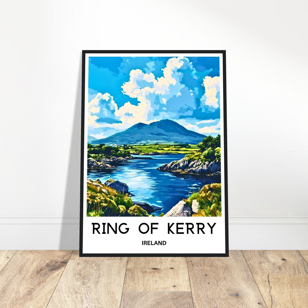 Ring of Kerry Travel Print Ring of Kerry Poster Irish Art Print Ireland ...