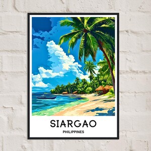 Siargao Travel Print Siargao Island Poster Philippines Art Print ...