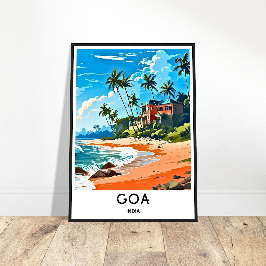 Goa Travel Print Goa Poster Indian Art Print India Lover Gift Wall ...