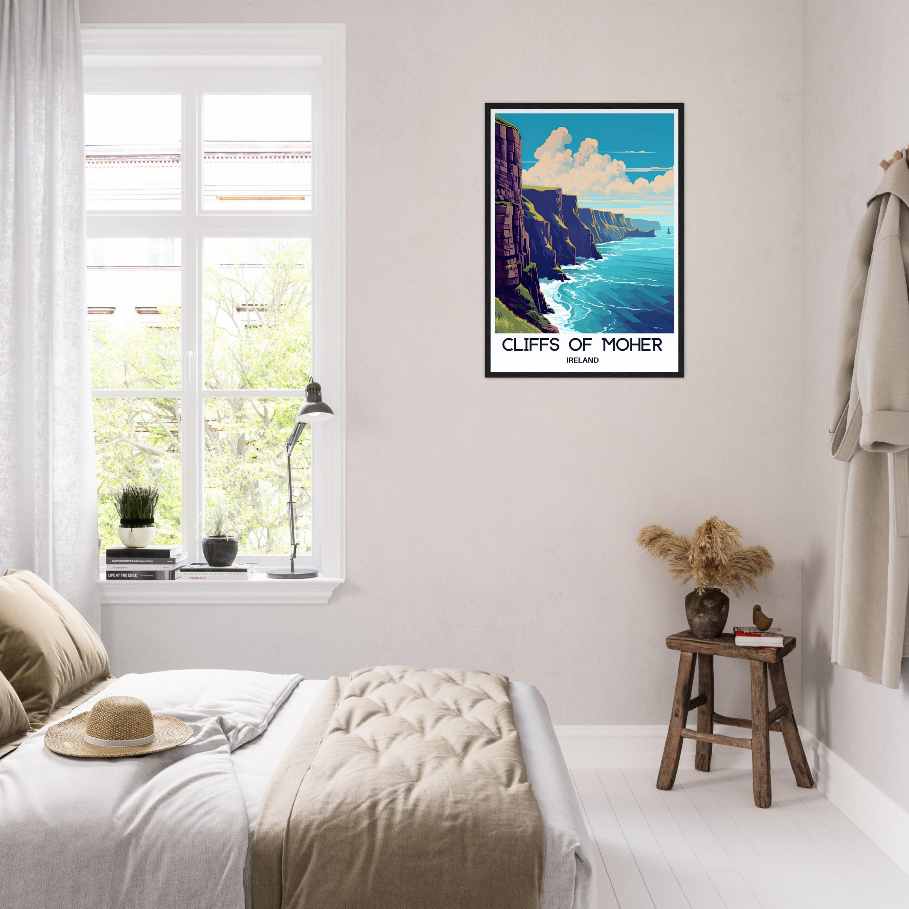Cliffs of Moher Travel Poster Cliffs of Moher Travel Print Cliffs of ...