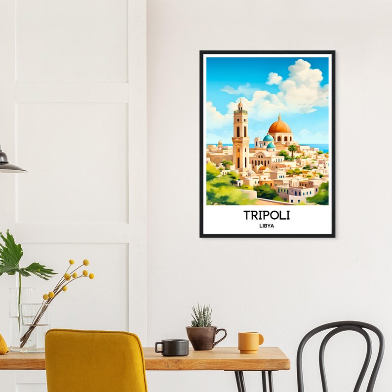 Tripoli Watercolor Print Tripoli Travel Poster Libyan Art Print Libya ...