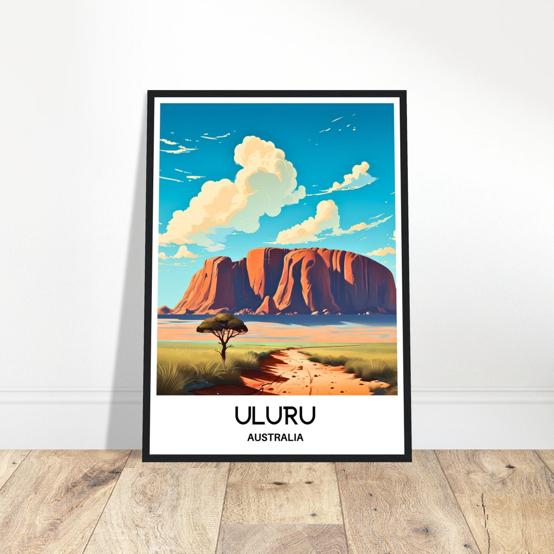 Uluru Travel Print Uluru Poster Australian Art Print Australia Lover ...