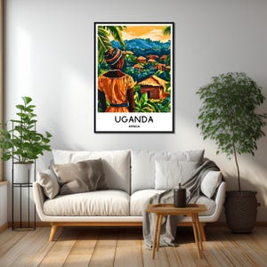 Uganda Travel Print Uganda Poster African Art Print Africa Lover Gift ...