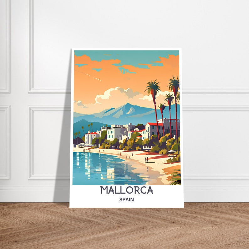 Spain Travel Poster, Mallorca Travel Print, Spain Travel Art, Majorca ...