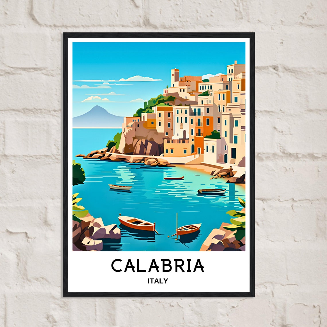 Calabria Travel Print Calabria Poster Italian Art Print Italy Lover ...