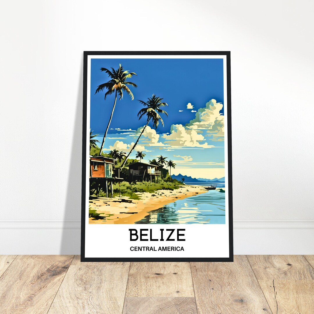 Belize Travel Print Belize Poster Central America Lover Gift Wall ...