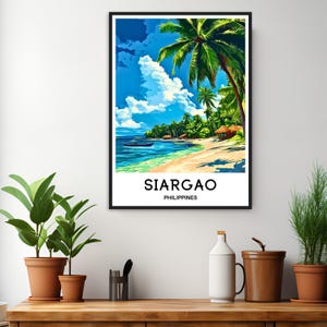 Siargao Travel Print Siargao Island Poster Philippines Art Print ...