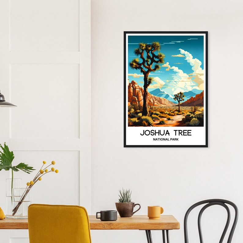 Joshua Tree National Park Travel Print Joshua Tree Poster American Art ...