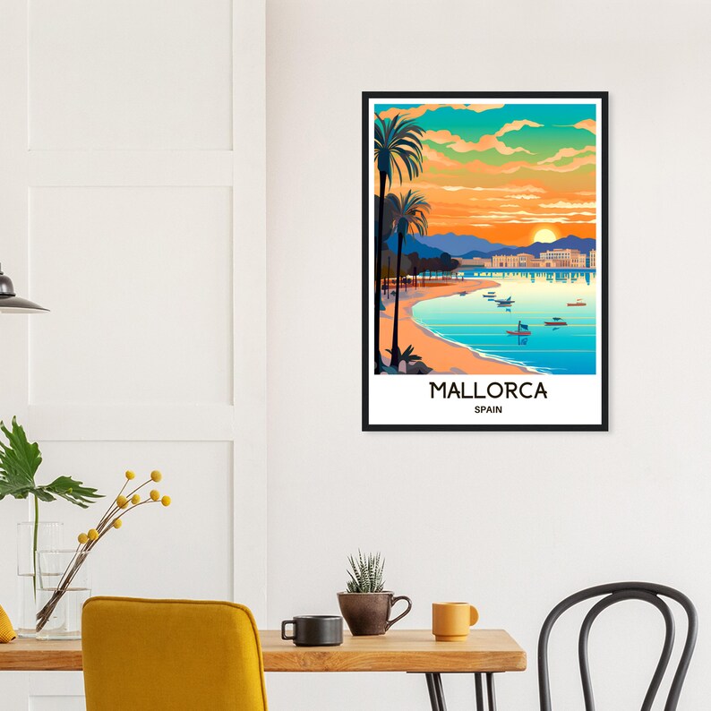 Mallorca Travel Print Majorca Travel Poster Spanish Art Print - Etsy UK