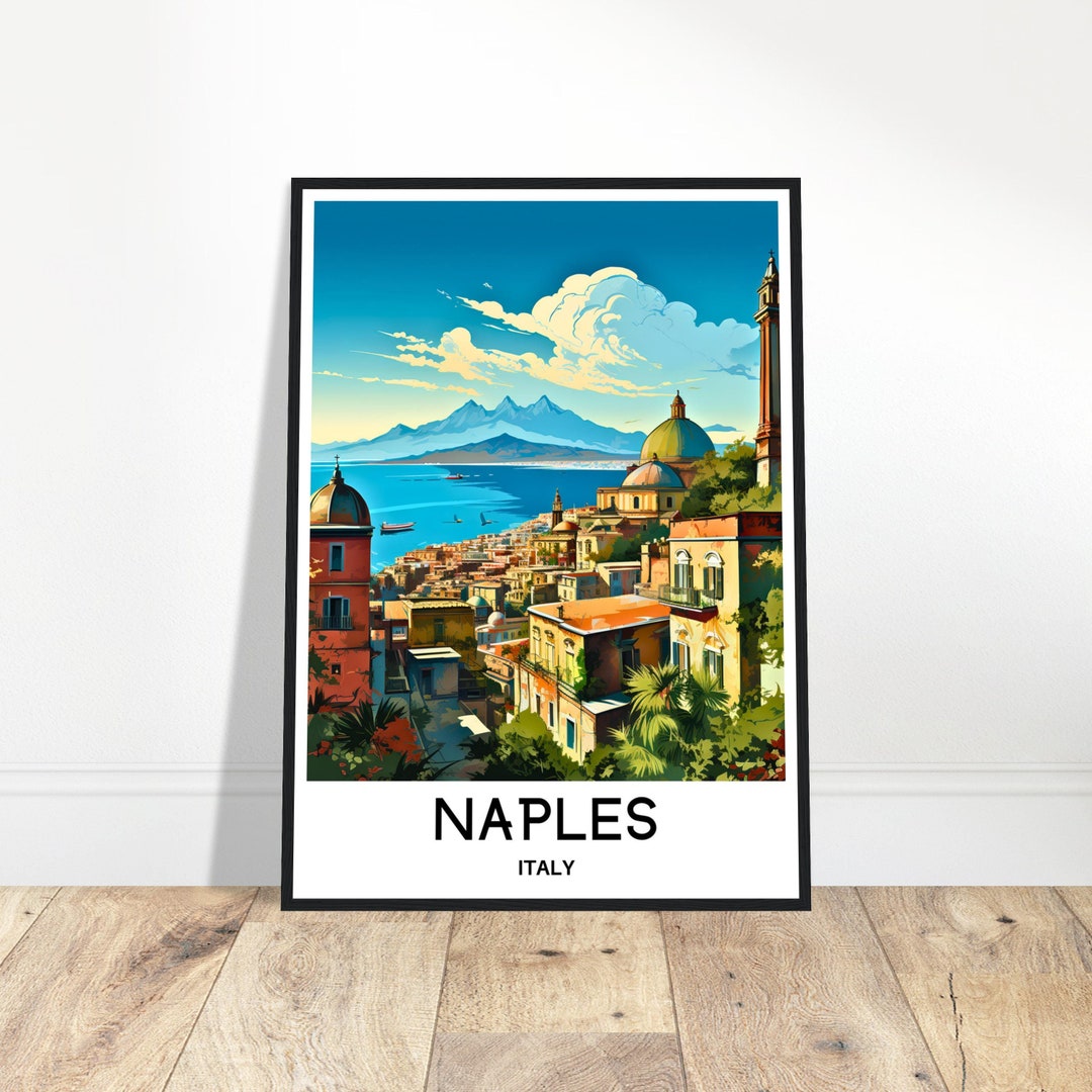 Naples Travel Print Naples Poster Italian Art Print Italy Lover Gift ...