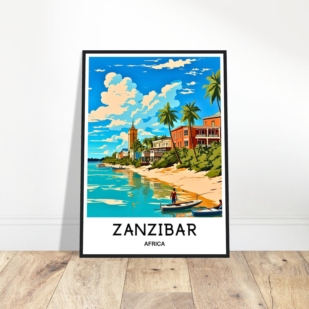 Zanzibar Travel Print Zanzibar Poster African Art Print Africa Lover ...