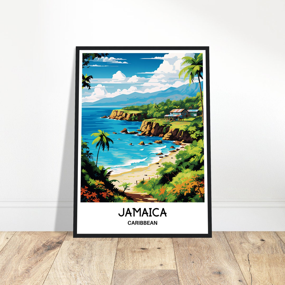 Jamaica Travel Print Jamaica Poster Caribbean Art Print Caribbean Lover ...