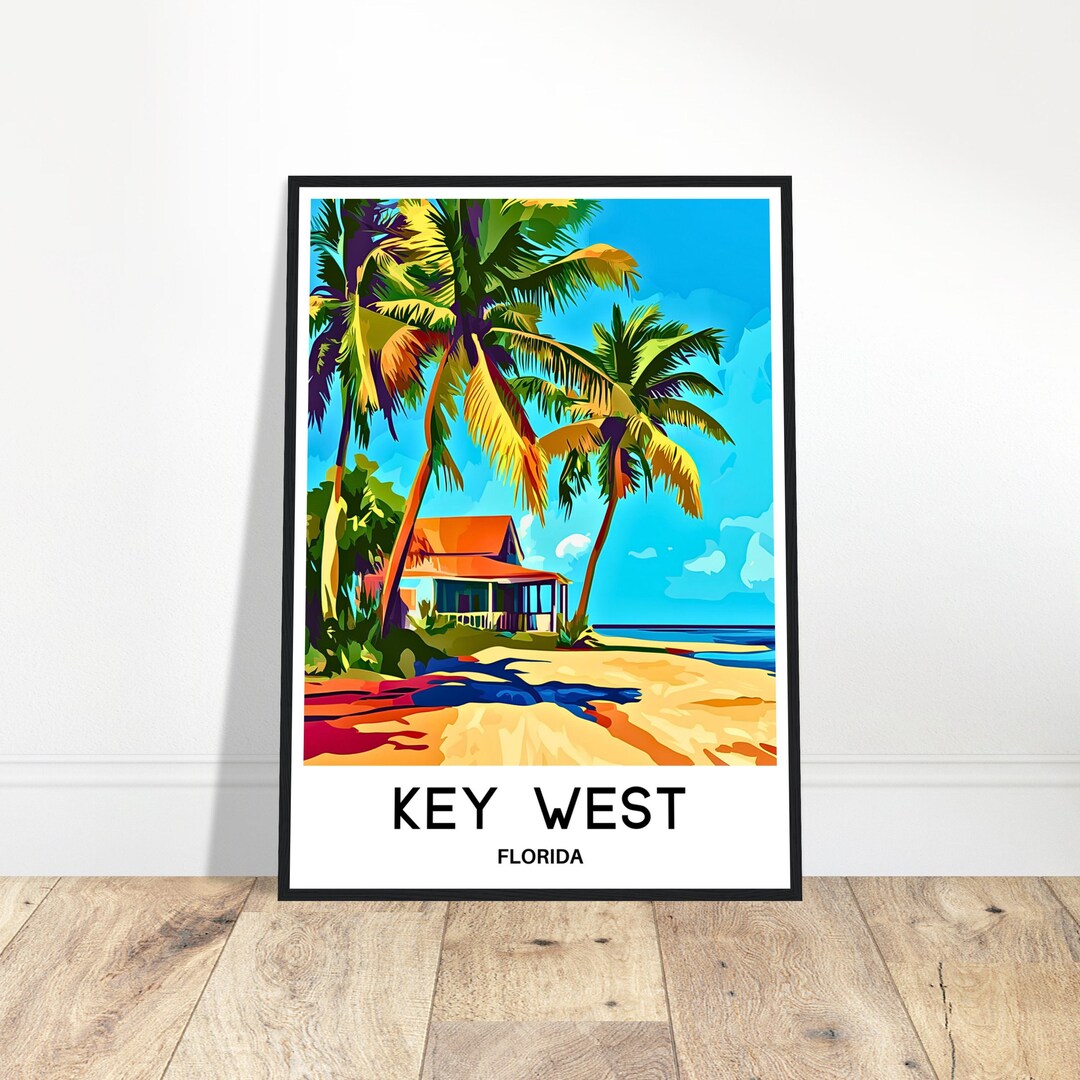 Key West Travel Print Key West Poster American Art Print America Lover ...
