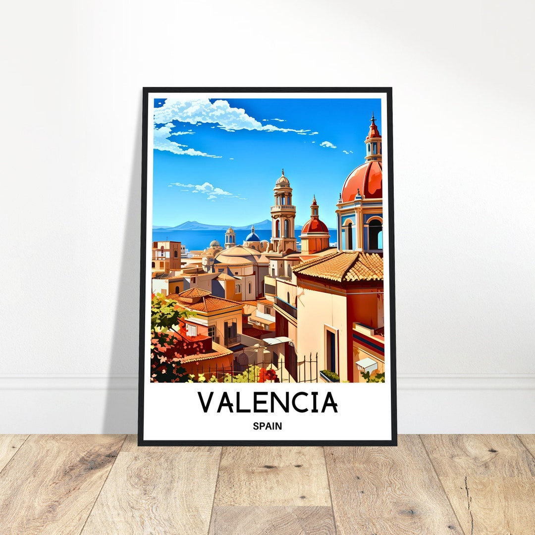 Valencia Travel Print Valencia Poster Spanish Art Print Spain Lover ...