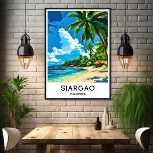 Siargao Travel Print Siargao Island Poster Philippines Art Print ...