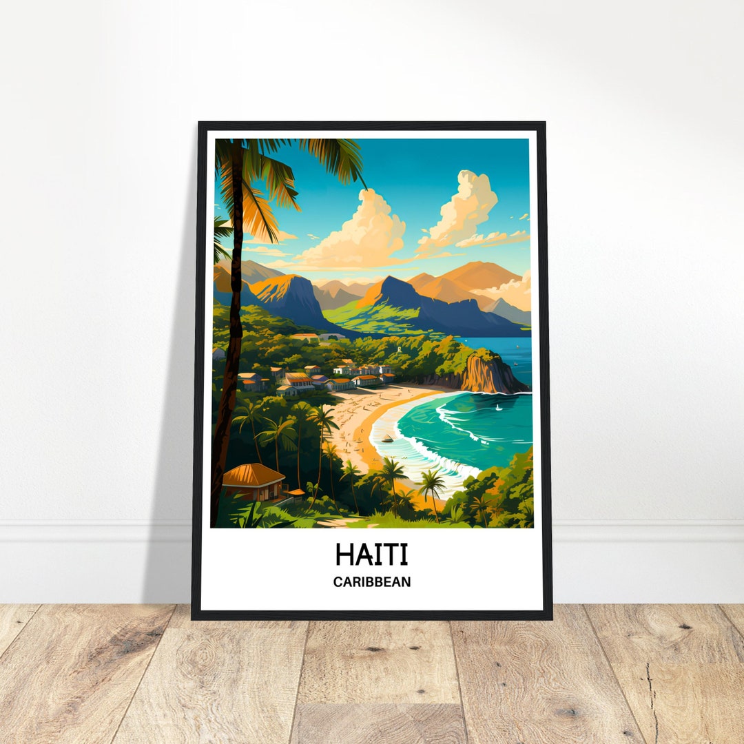 Haiti Travel Print Haiti Poster Caribbean Art Print Caribbean Lover ...