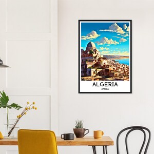 Algeria Travel Print Algiers Poster African Art Print Africa Lover Gift Wall Hanging Art Home ...