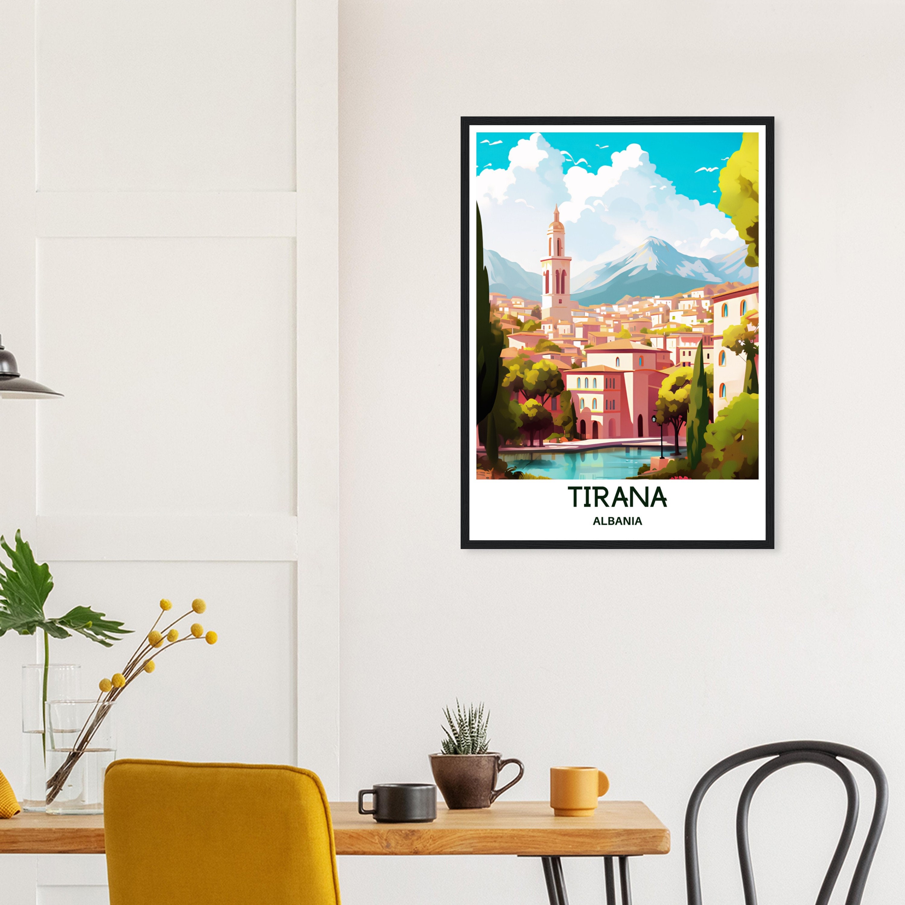 Tirana Travel Print Tirana Poster Albanian Art Print Albania Lover Gift ...