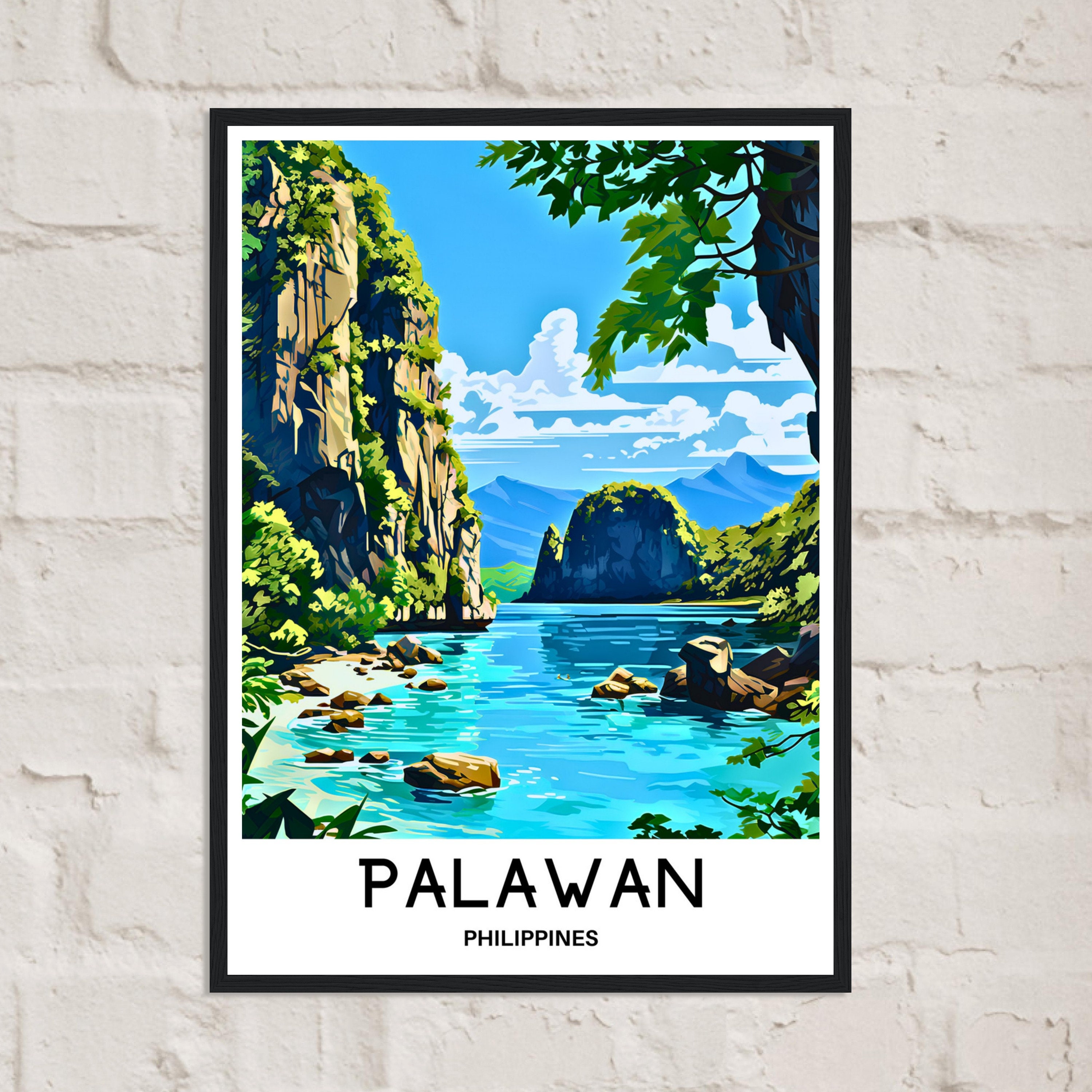 Palawan Travel Print Palawan Poster Philippines Art Print Philippines ...