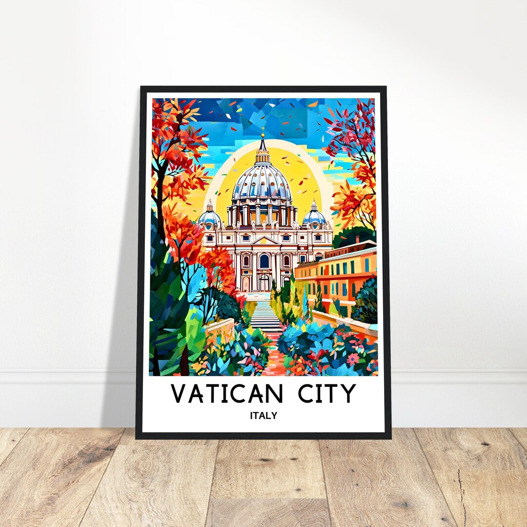 Vatican City Travel Print Vatican Poster Italian Art Print Italy Lover ...