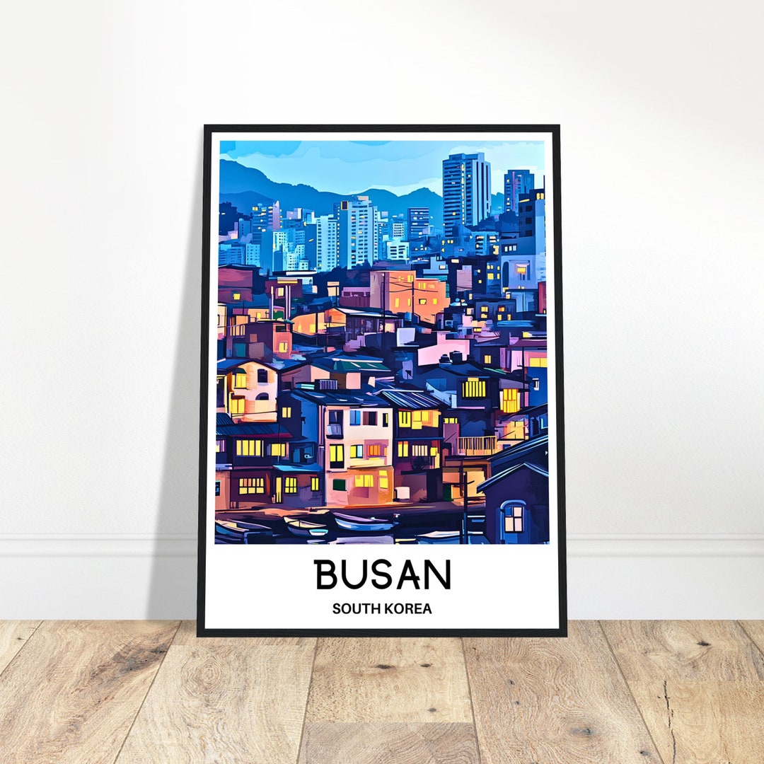 Busan Travel Print Busan Poster Korean Art Print South Korea Lover Gift ...