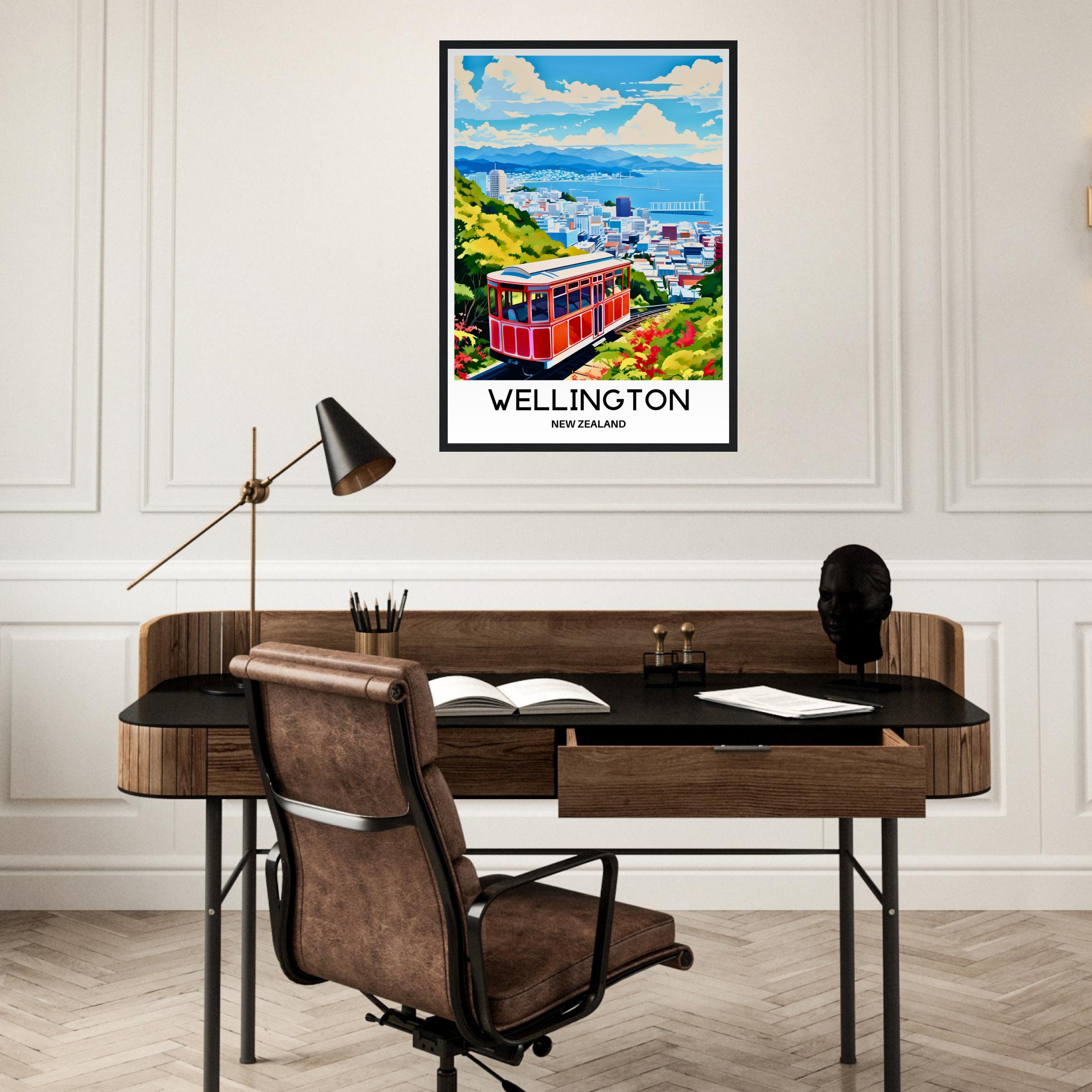 Wellington Reise-Druck Wellington Poster Kiwi Kunstdruck Neuseeland ...