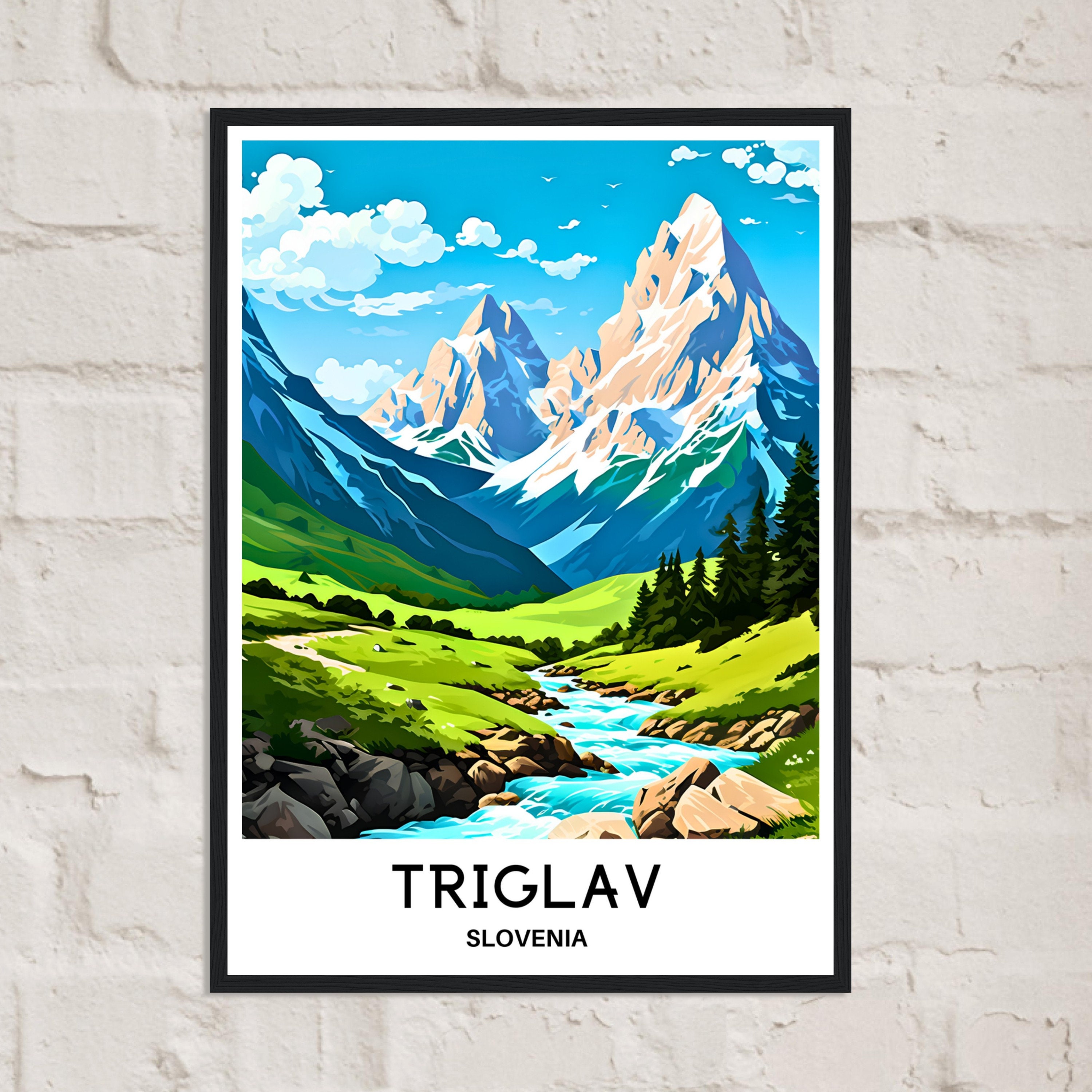 Triglav Travel Print Triglav Poster Slovenian Art Print Slovenia Lover ...