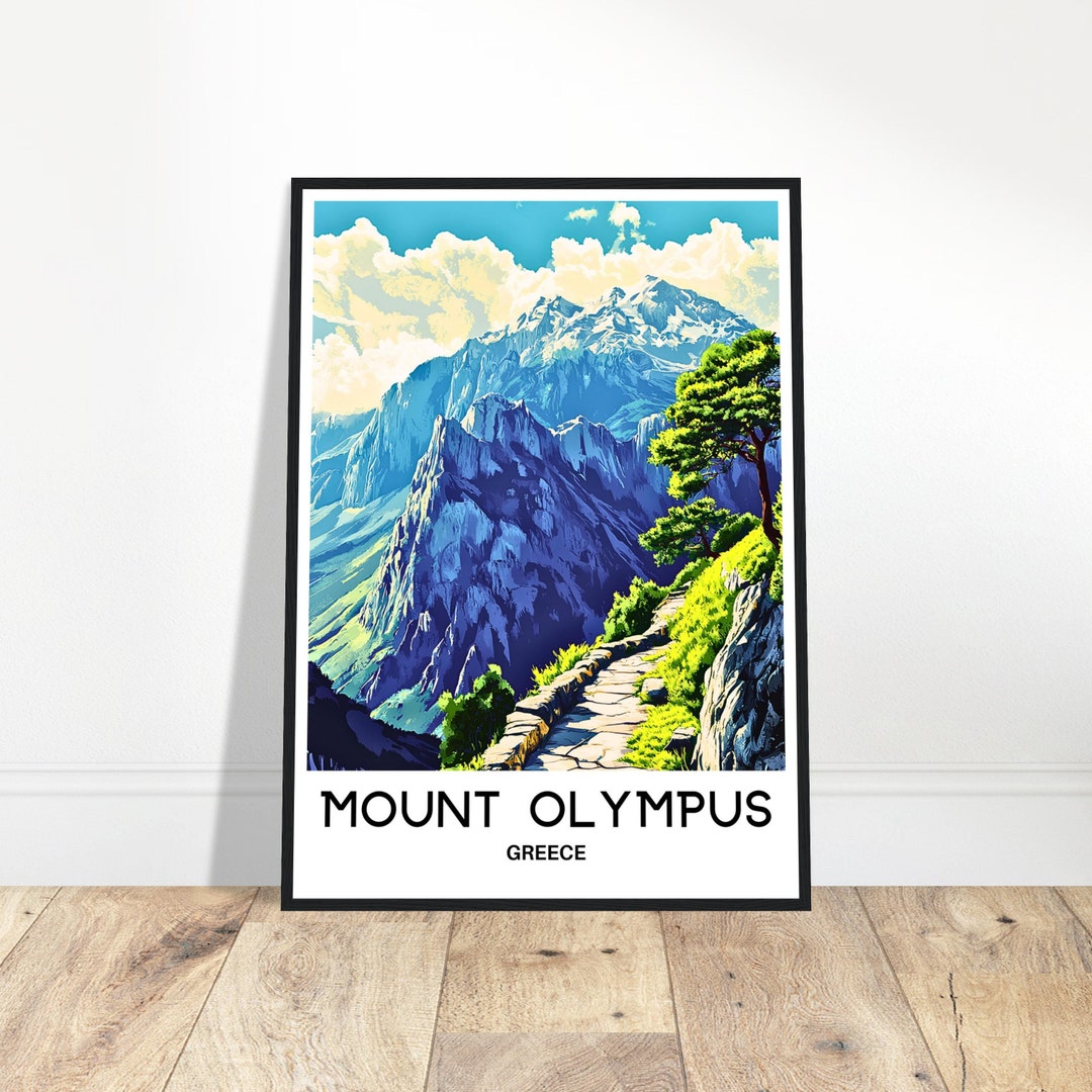 Mount Olympus Travel Print Mount Olympus Poster Greek Art Print Greece ...