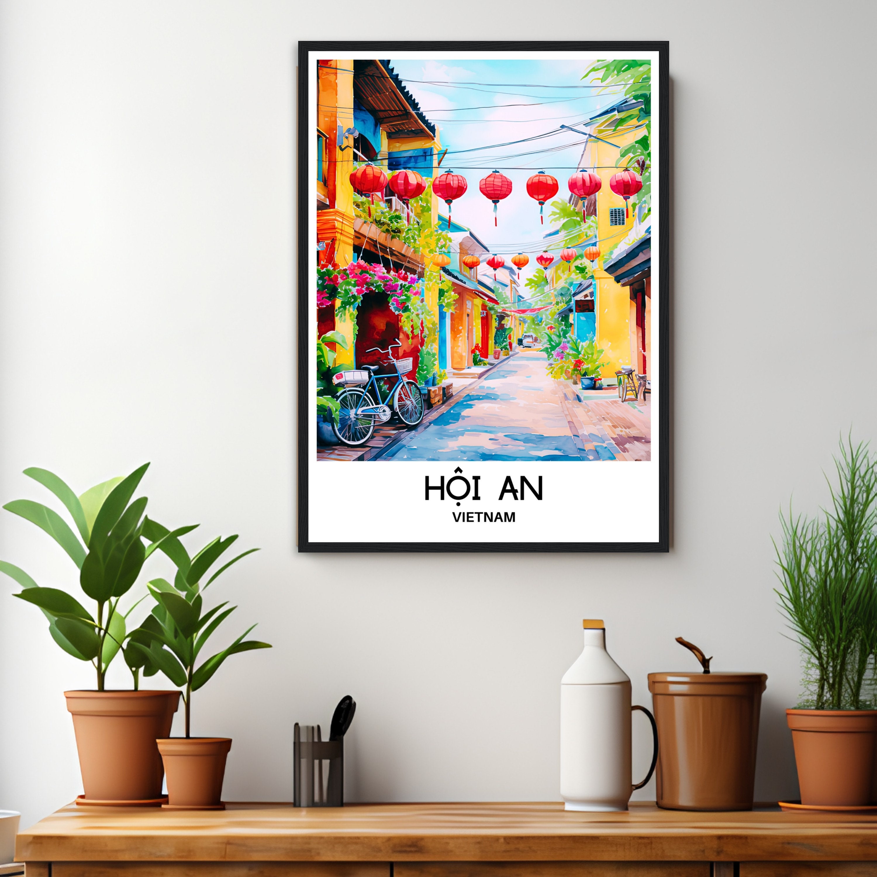 Hoi an Watercolor Print Hoi an Travel Poster Vietnamese Art Print ...