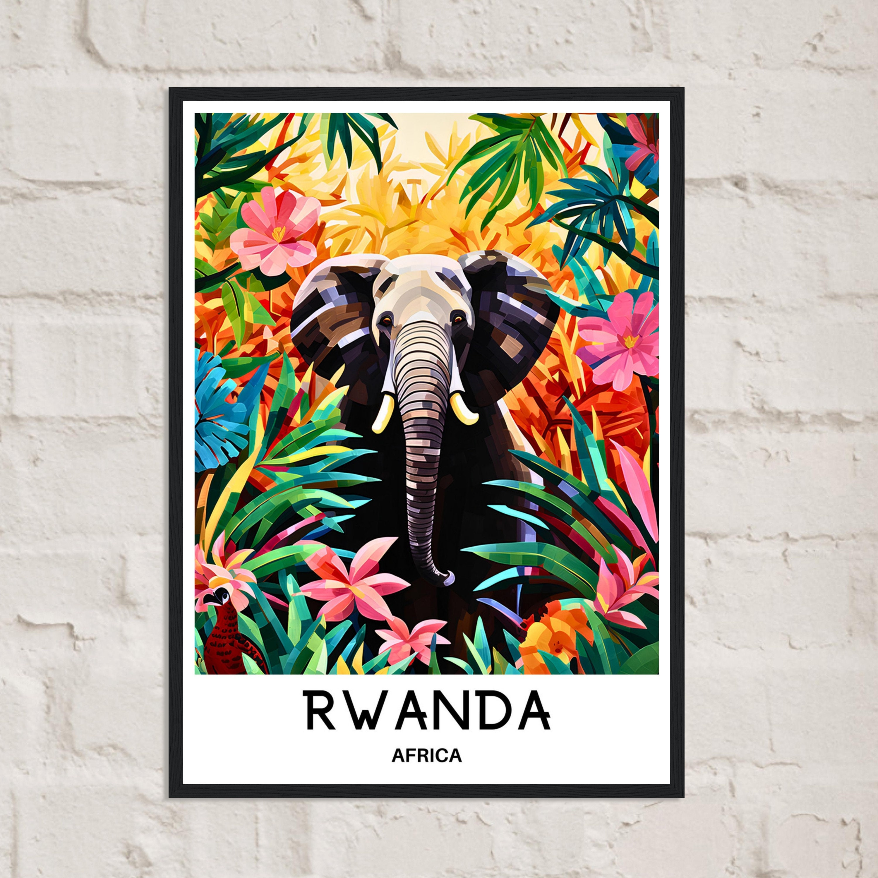 Rwanda Travel Print Rwanda Poster African Art Print South Africa Lover ...