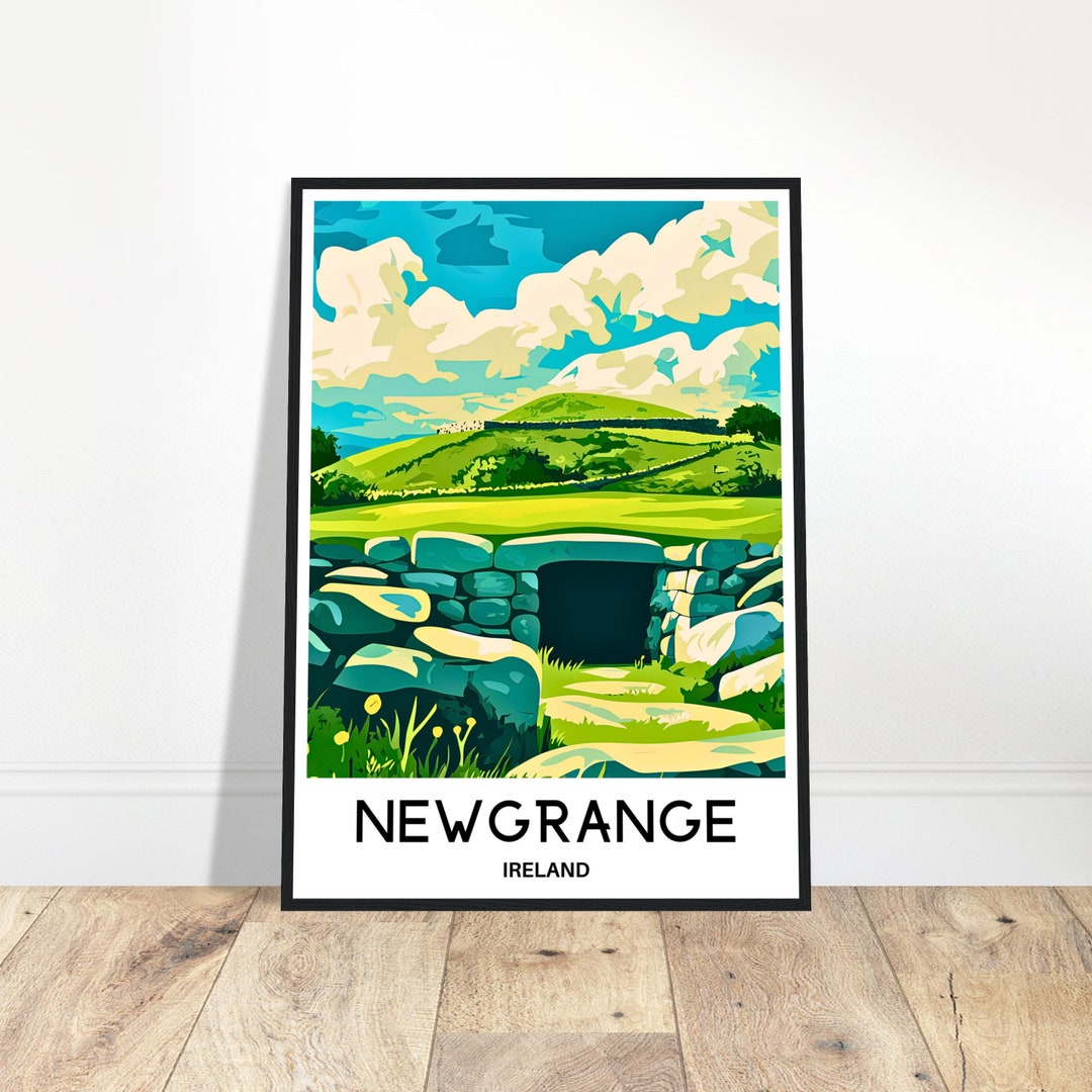 Newgrange Travel Print Newgrange Poster Irish Art Print Ireland Lover ...