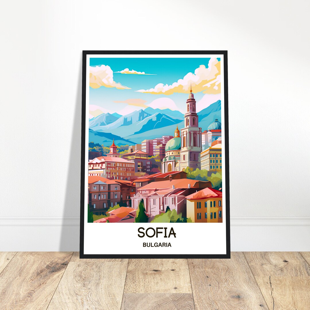 Sofia Travel Print Sofia Poster Bulgarian Art Print Bulgaria - Etsy