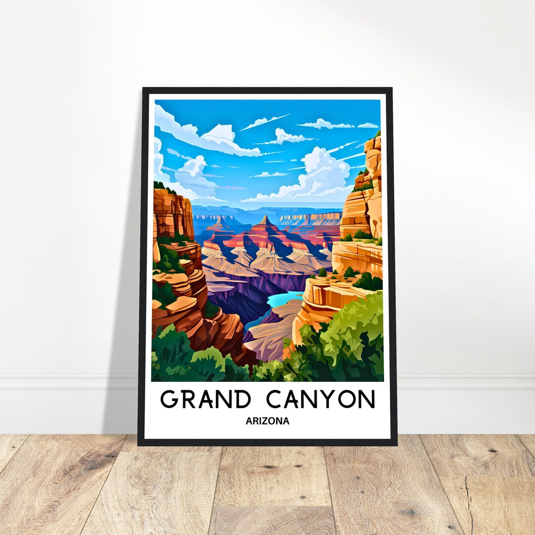 Grand Canyon Travel Poster Grand Canyon Travel Print Grand Canyon Art ...