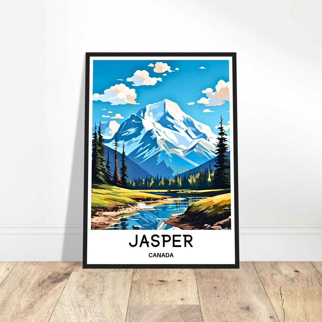 Jasper Travel Print Jasper Poster Canadian Art Print Canada Lover Gift ...