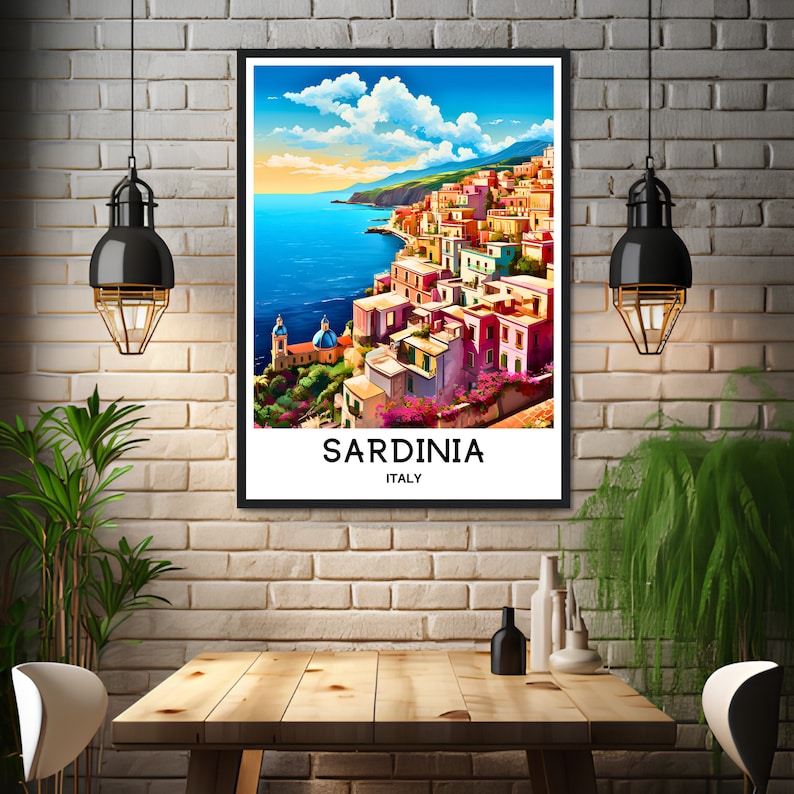 Sardinia Travel Print Sardinia Print Sardinia Travel Poster Sardinia ...