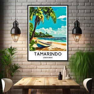 Tamarindo Travel Print Tamarindo Poster Caribbean Art Print Costa Rica ...
