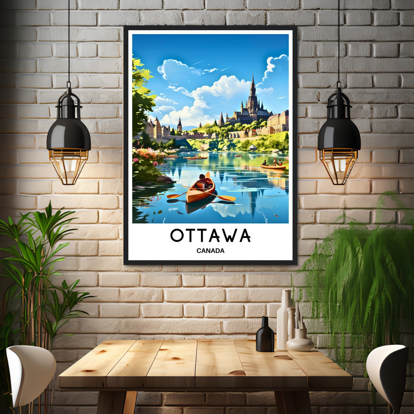 Ottawa Travel Print Ottawa Poster Canadian Art Print Canada Lover Gift ...