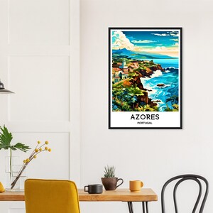 Azores Travel Poster Azores Travel Print Azores Island Print Azores ...