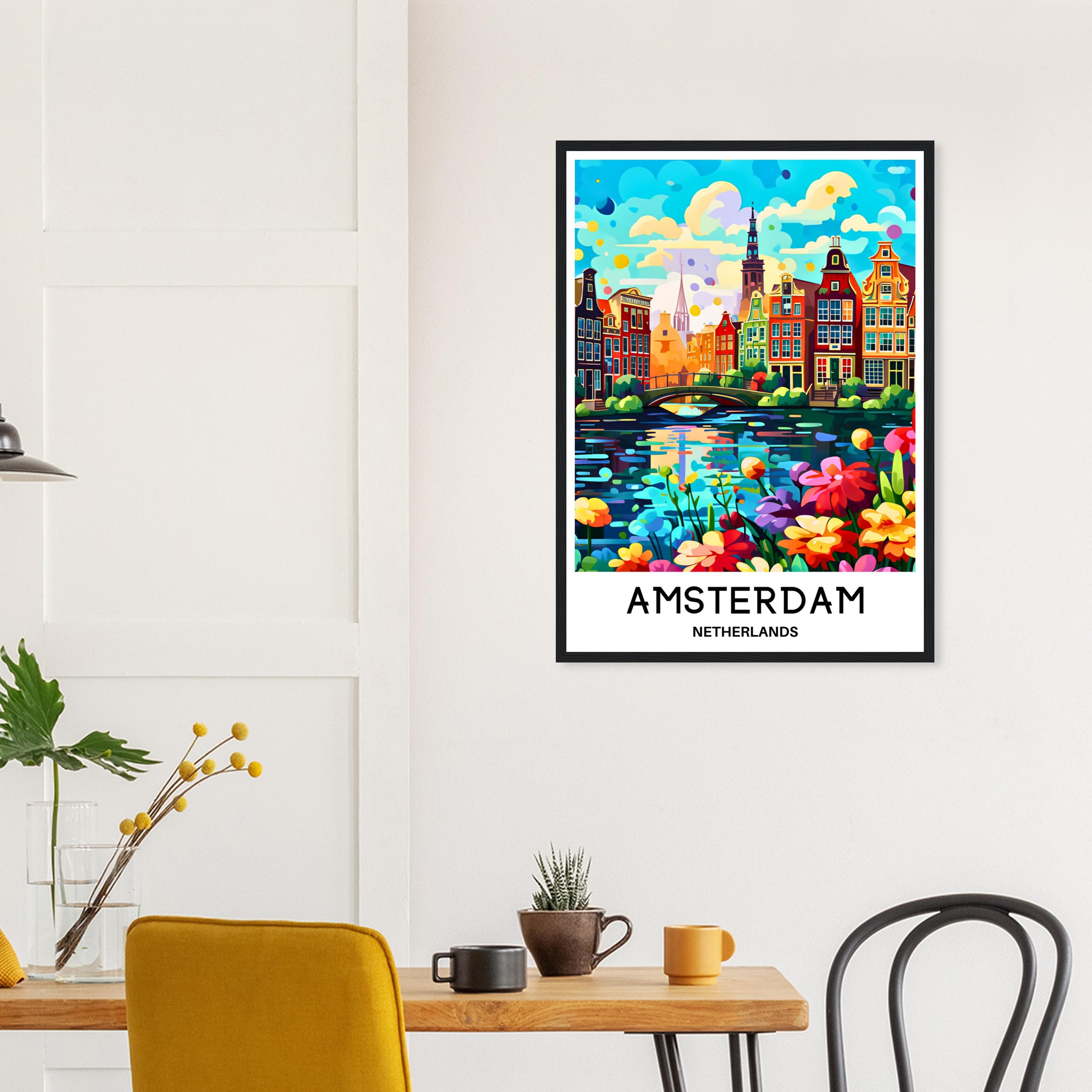 Amsterdam Poster Travel Amsterdam Print Amsterdam Wall Art Amsterdam ...