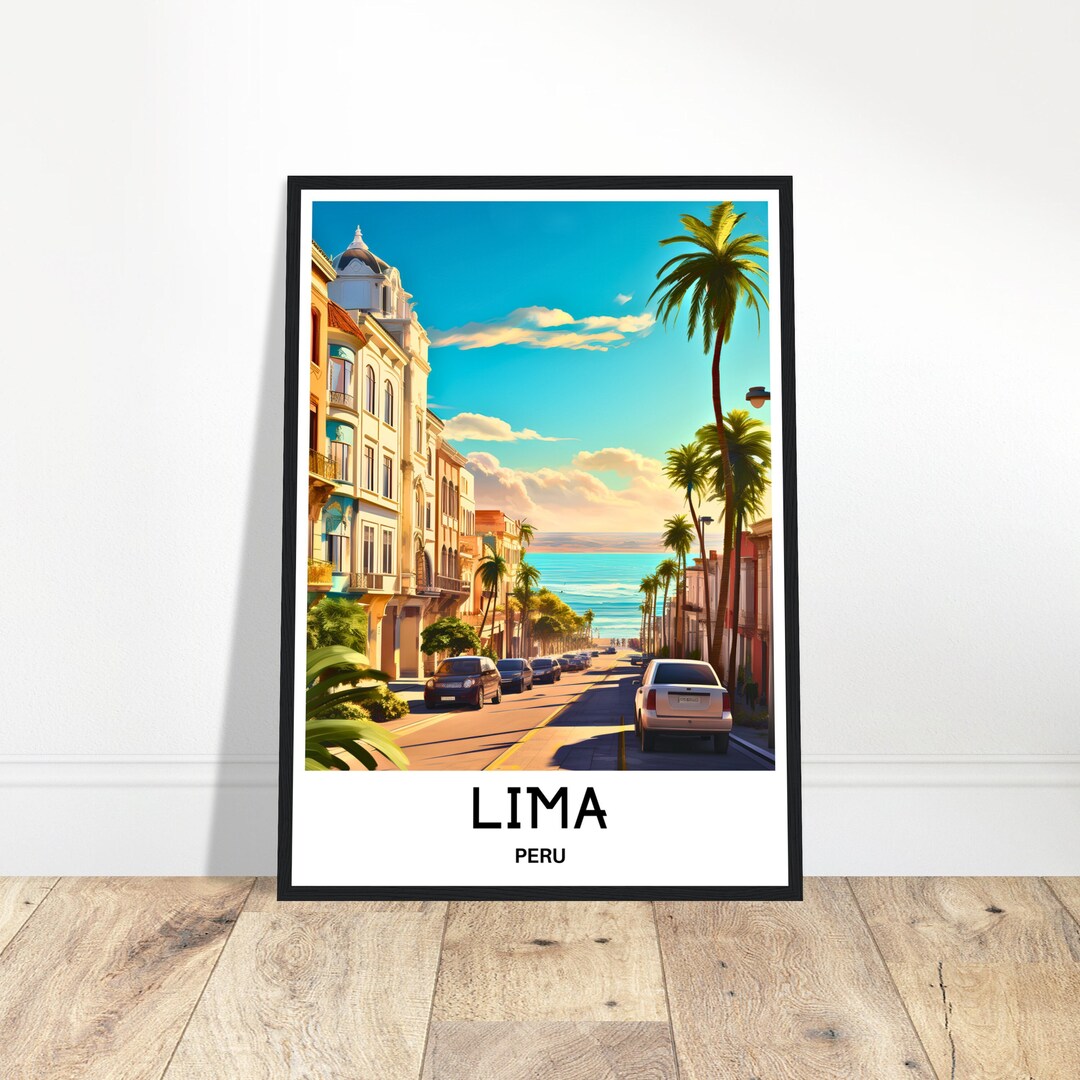 Lima Travel Print Lima Poster Peruvian Art Print Peru Lover Gift Wall ...