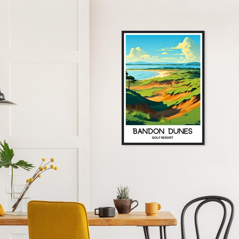 Bandon Dunes Golf Resort Travel Print Bandon Dunes Poster American Art ...