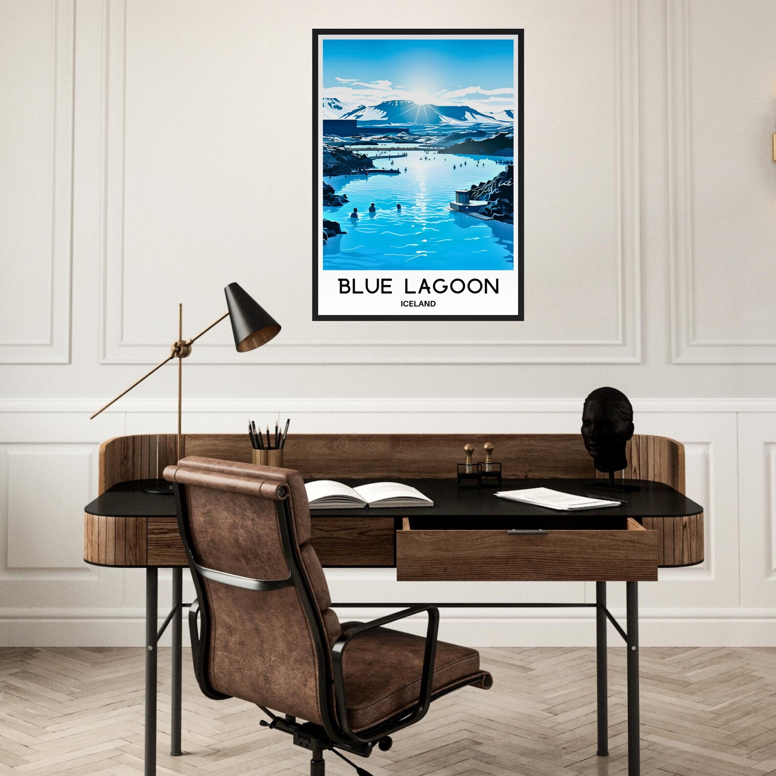 Blue Lagoon Travel Poster Blue Lagoon Travel Print Blue Lagoon Art ...