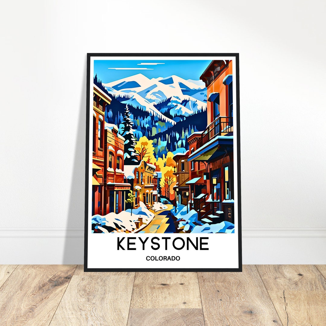 Keystone Travel Print Keystone Town Poster American Art Print America ...
