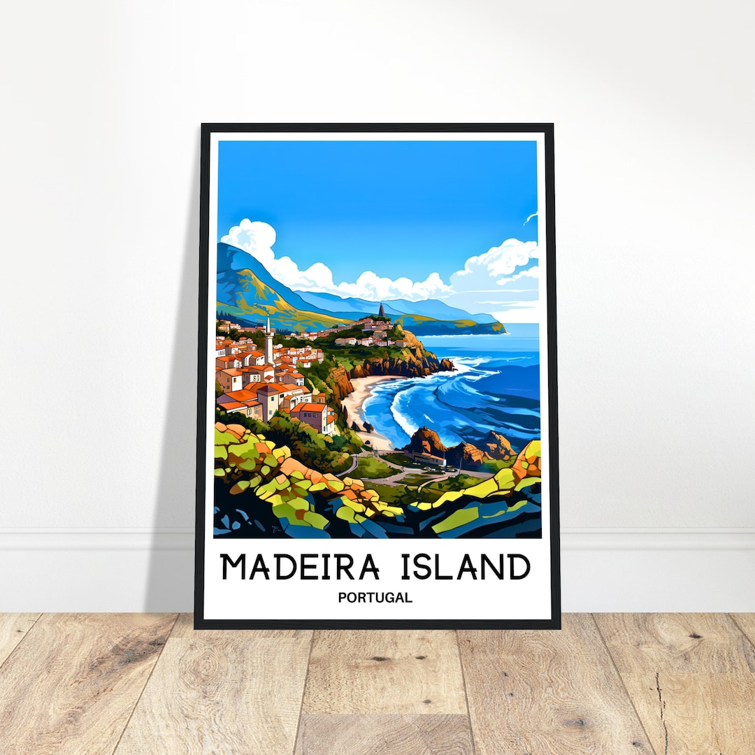 Madeira Travel Poster Madeira Travel Print Madeira Island Print Madeira ...