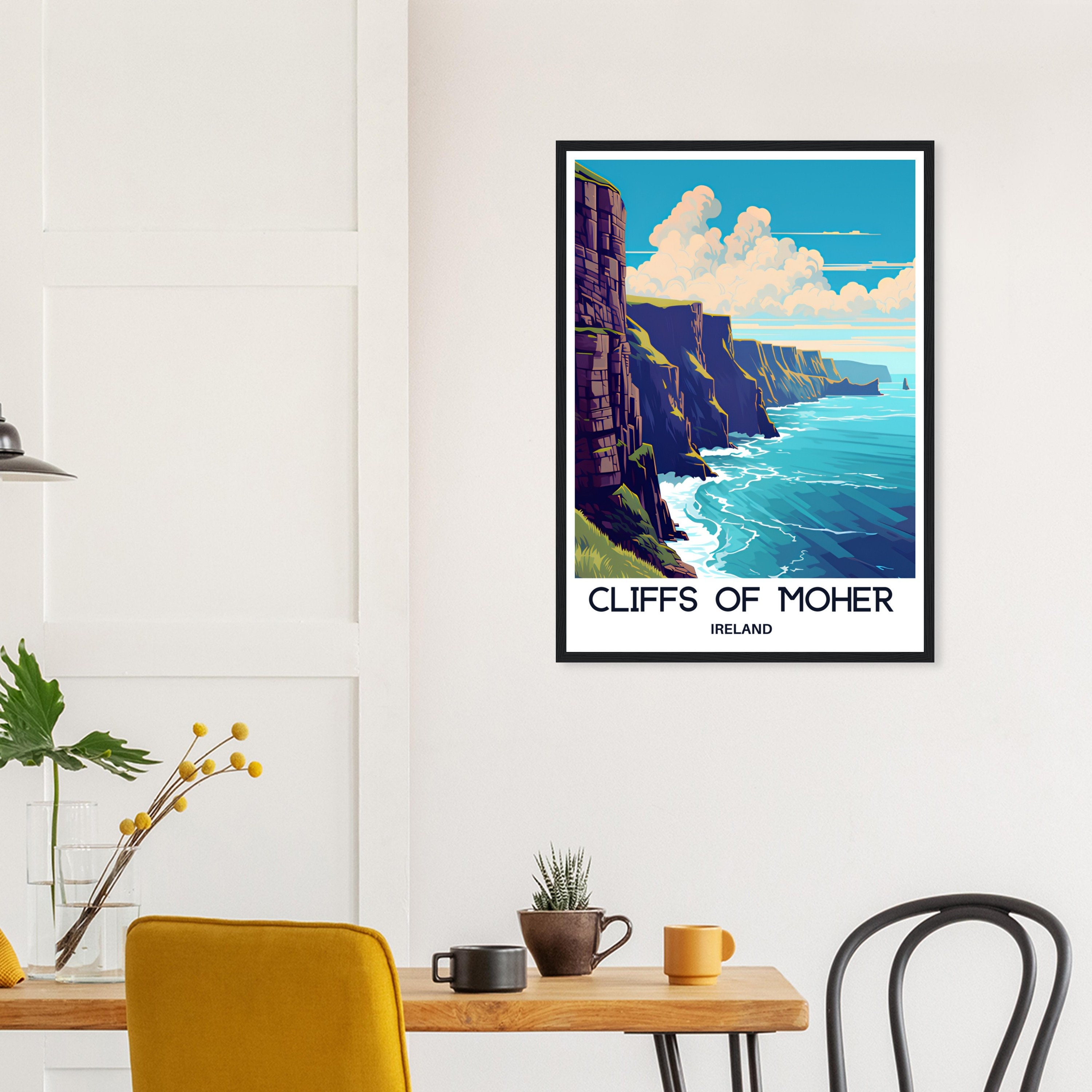 Cliffs of Moher Travel Poster Cliffs of Moher Travel Print Cliffs of ...