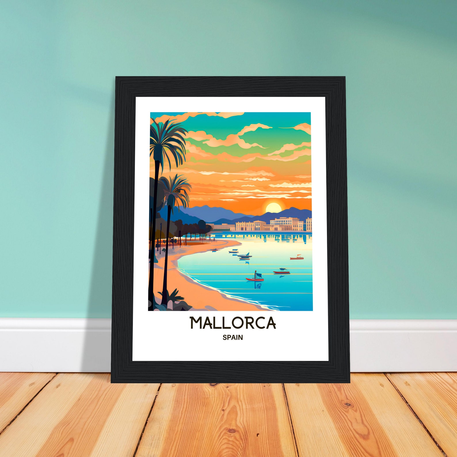 Mallorca Travel Print Majorca Travel Poster Spanish Art Print - Etsy UK