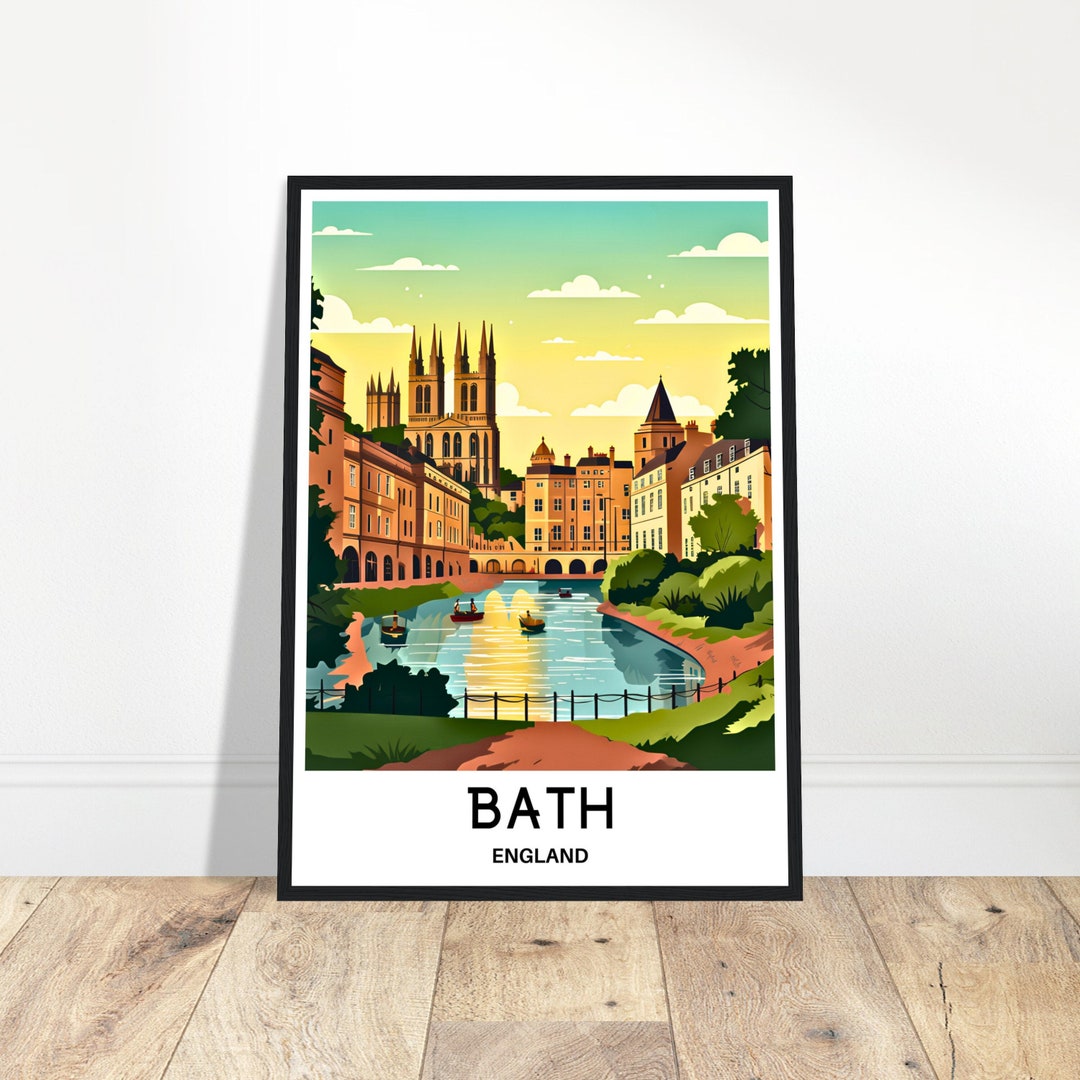 Bath Travel Print England Poster English Art Print Traveler Gift Idea ...