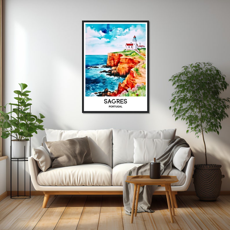 Sagres Watercolor Print Sagres Travel Poster Portuguese Art Print ...